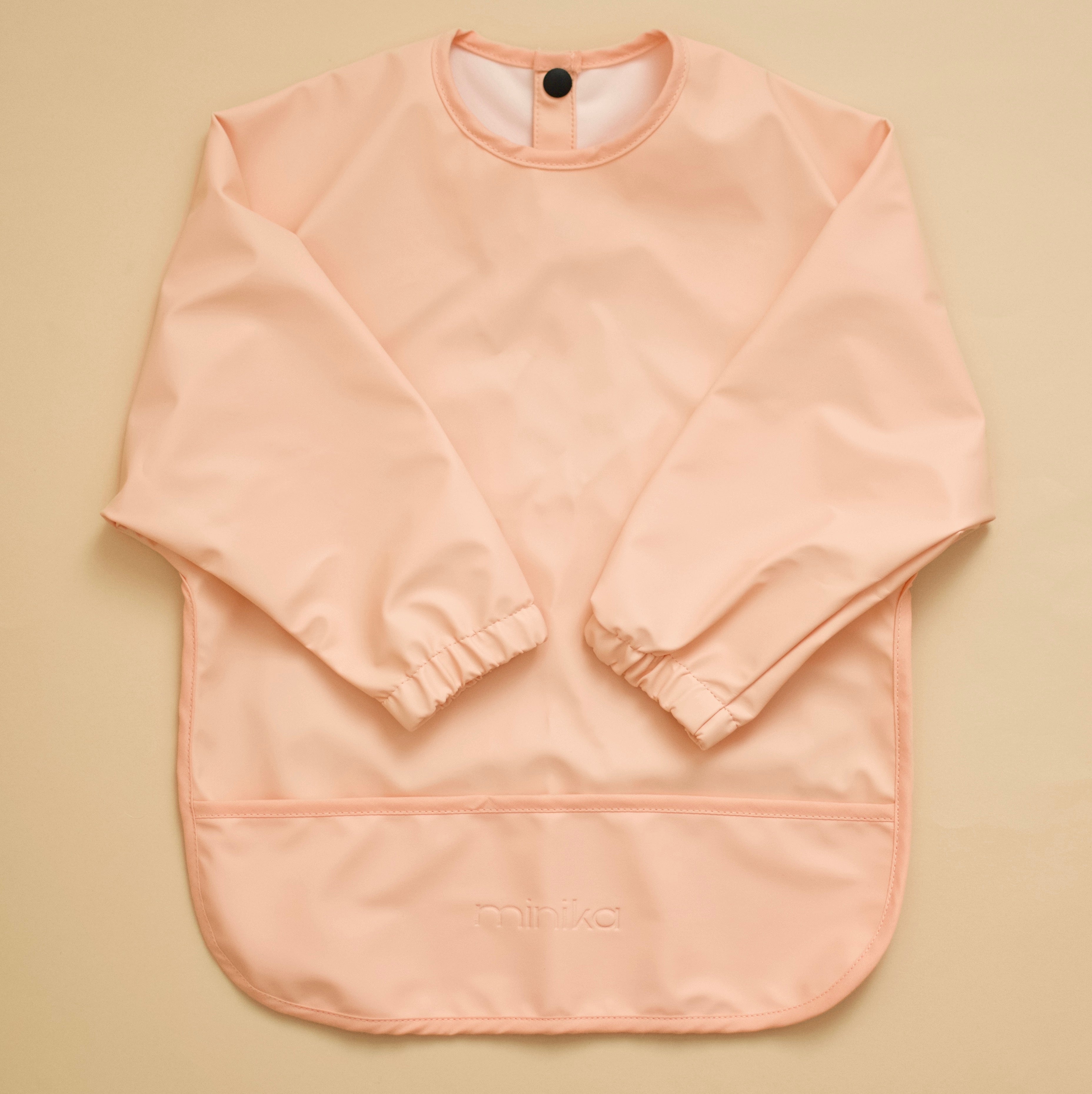 Bavette manches longues avec élastiques - Blush