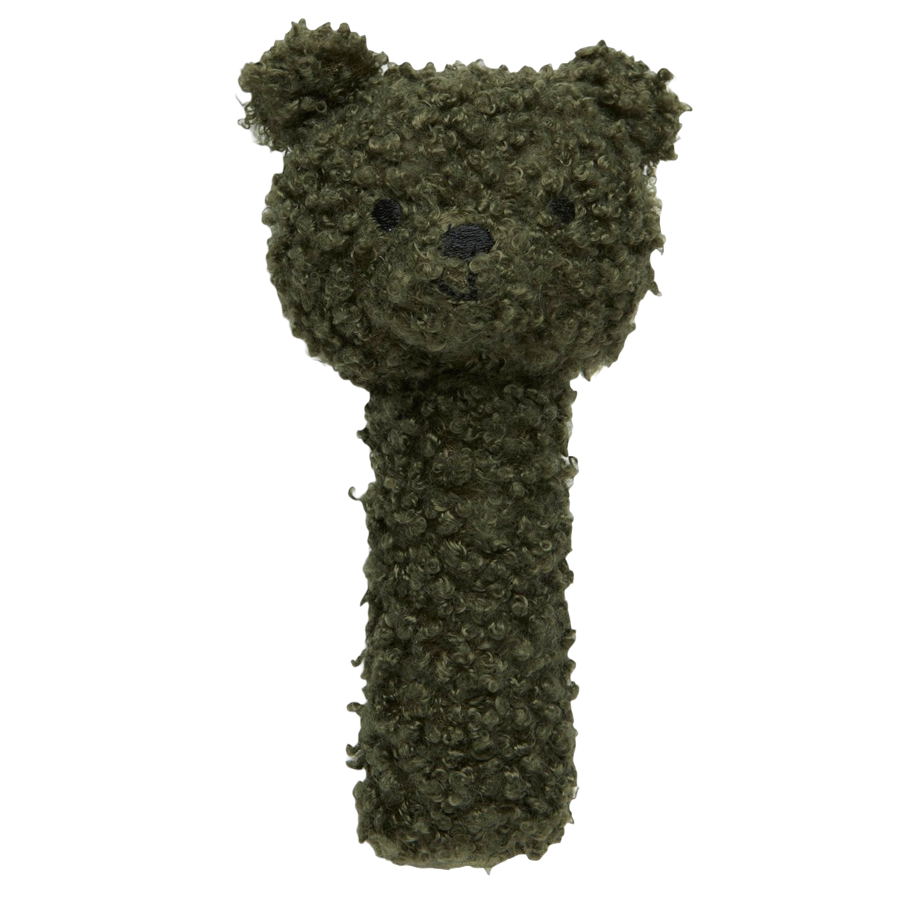 Rattle - Teddy bear - Leaf green