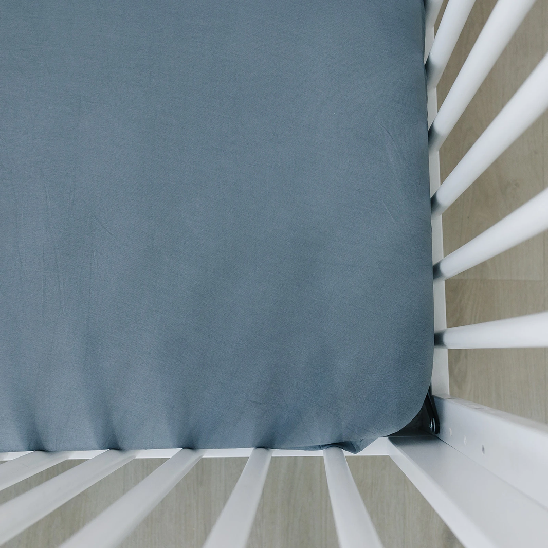 Drap contour extensible - Dusty blue